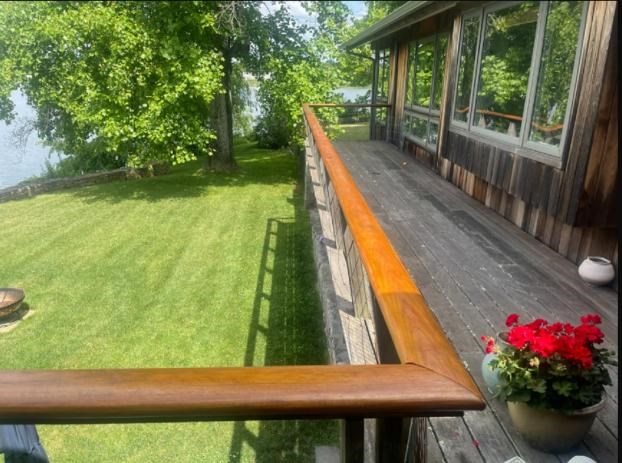 Stonington Handrail Refinishing Before and After Project - Ace Handyman ...